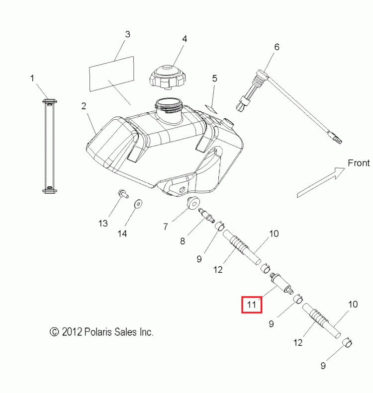 2530009 Фильтр Polaris FILTER,SMALL,IN-LINE