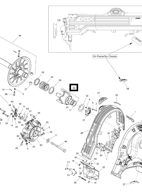 417127672 Паук вариатора Ski-Doo 417126963 417127532 417127386 ...