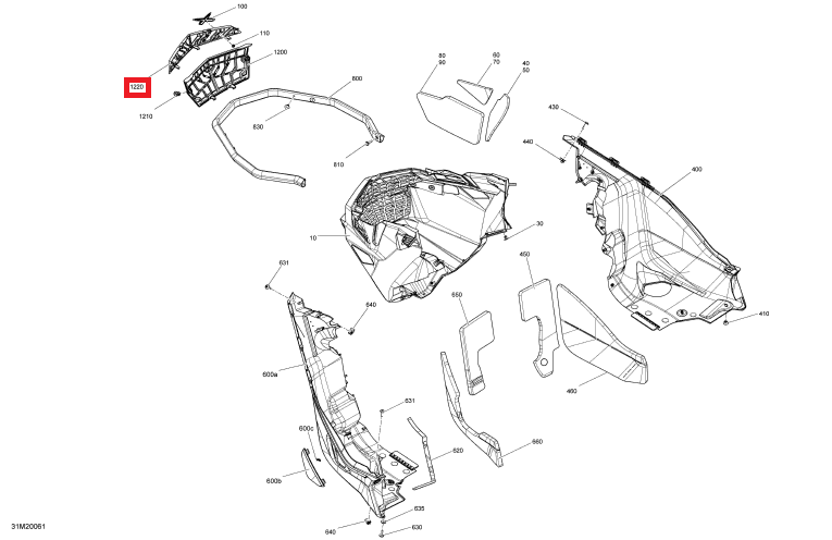 502007977 502008543 Сетка Ski-Doo (508000957 508000959)