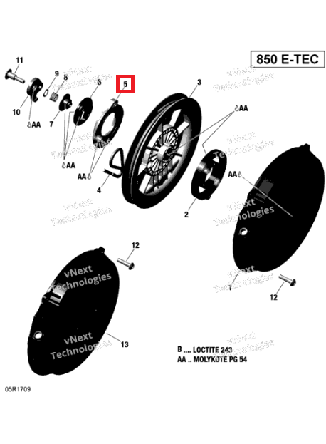 861805530 Ремкомплект стартера G4 PAWL 420852522+420852639 (420852635 ...